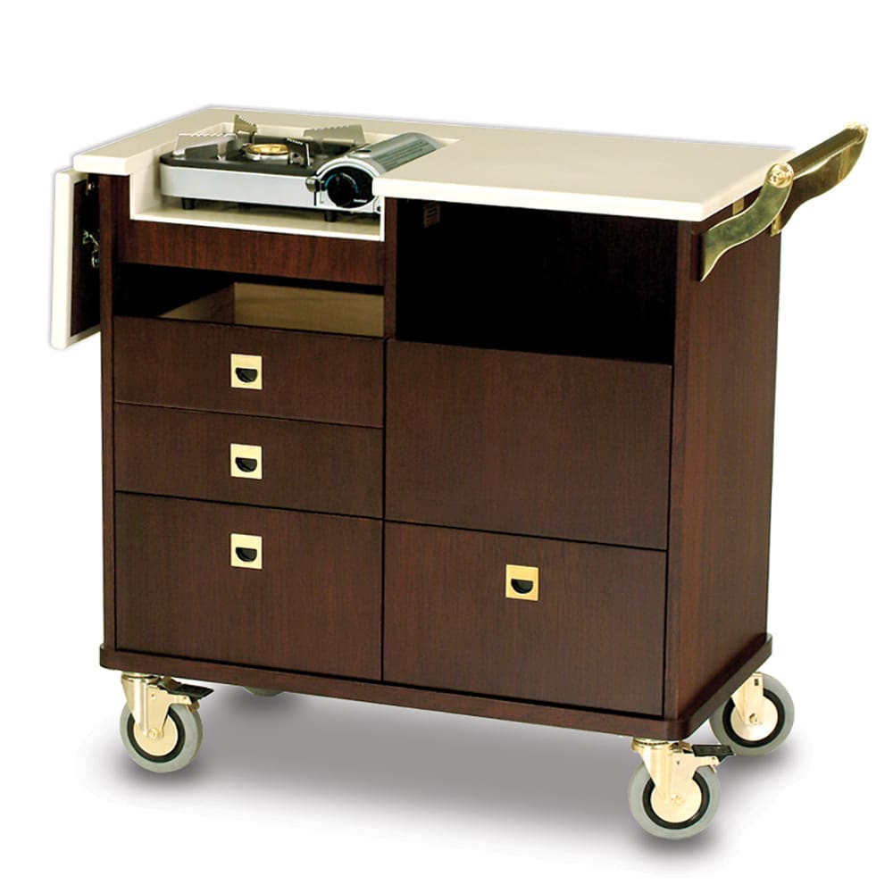 Forbes Industries Mobile Flambe Cart w/ Butane Burner - Avonite Top ...