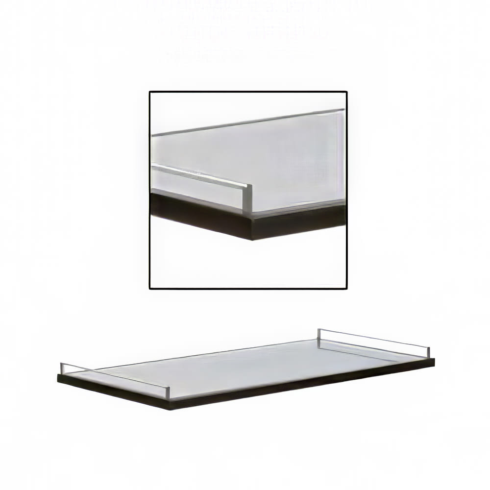 Forbes Industries 2 Sided Single Gallery Rails - Ends, Brushed ...