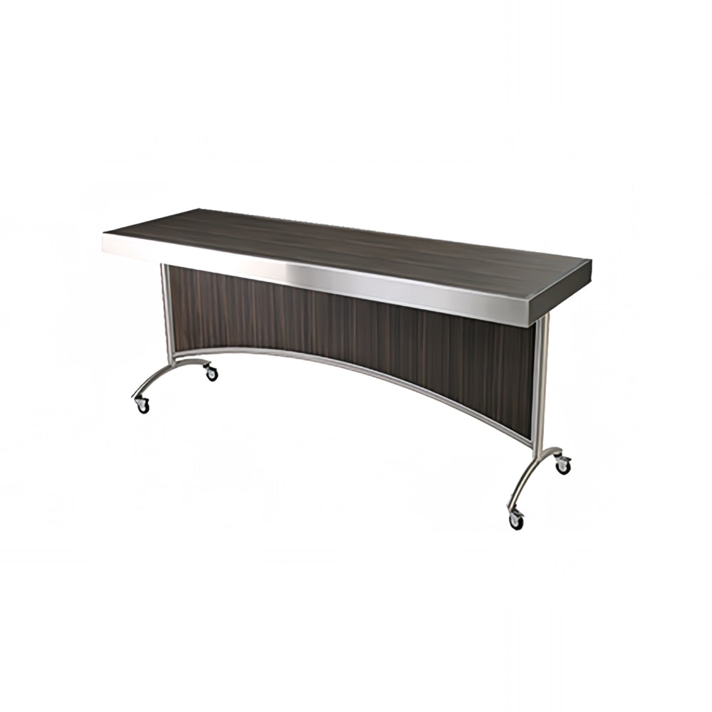 Forbes Industries Mobile Nesting Table w/ Laminate Top & Stainless ...