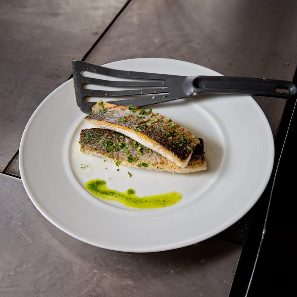 Matfer Bourgeat 112419 Exoglass® 12" Pelton Slotted Spatula, Heat ...