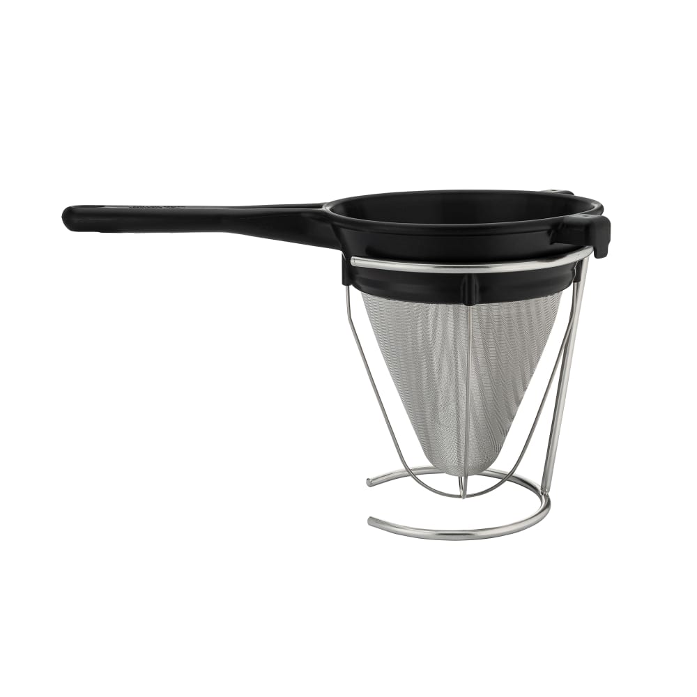 Matfer Bourgeat 116515 Funnel/Strainer Stand - 5 1/2"D x 8 7/16", Chrome