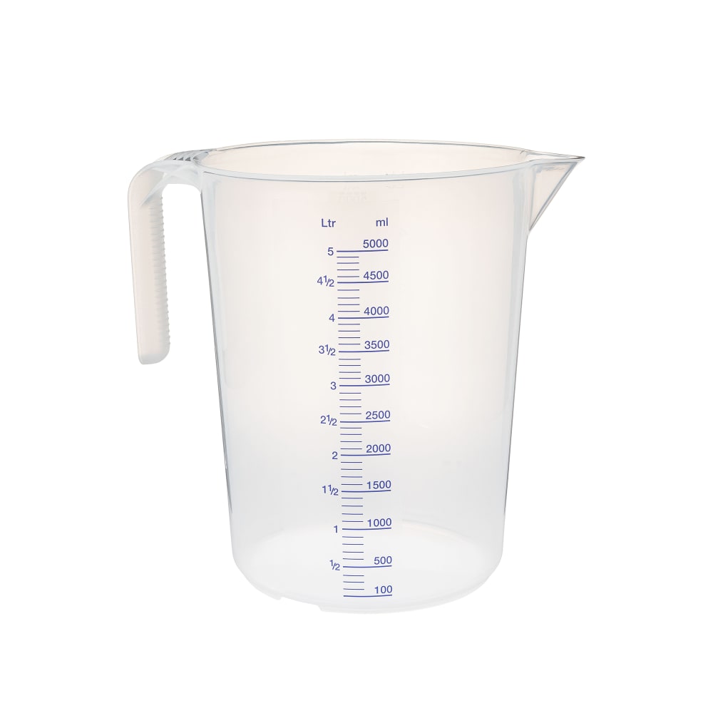 Matfer Bourgeat 251005 5 liter Graduated Pitcher - Polypropylene ...