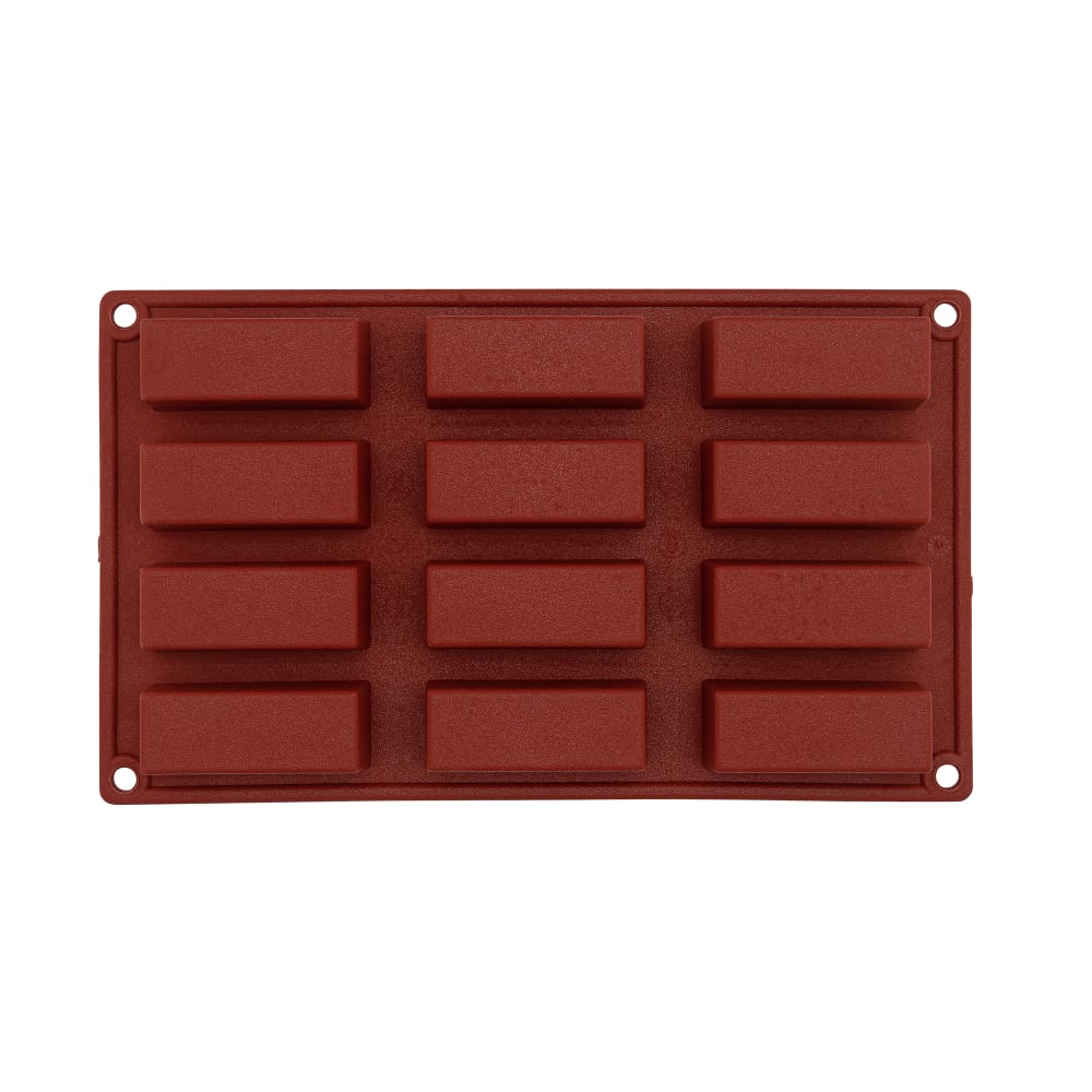 Matfer Bourgeat 257985 Gastroflex® Mini Cake Mold w/ 12 Sections - Silicone