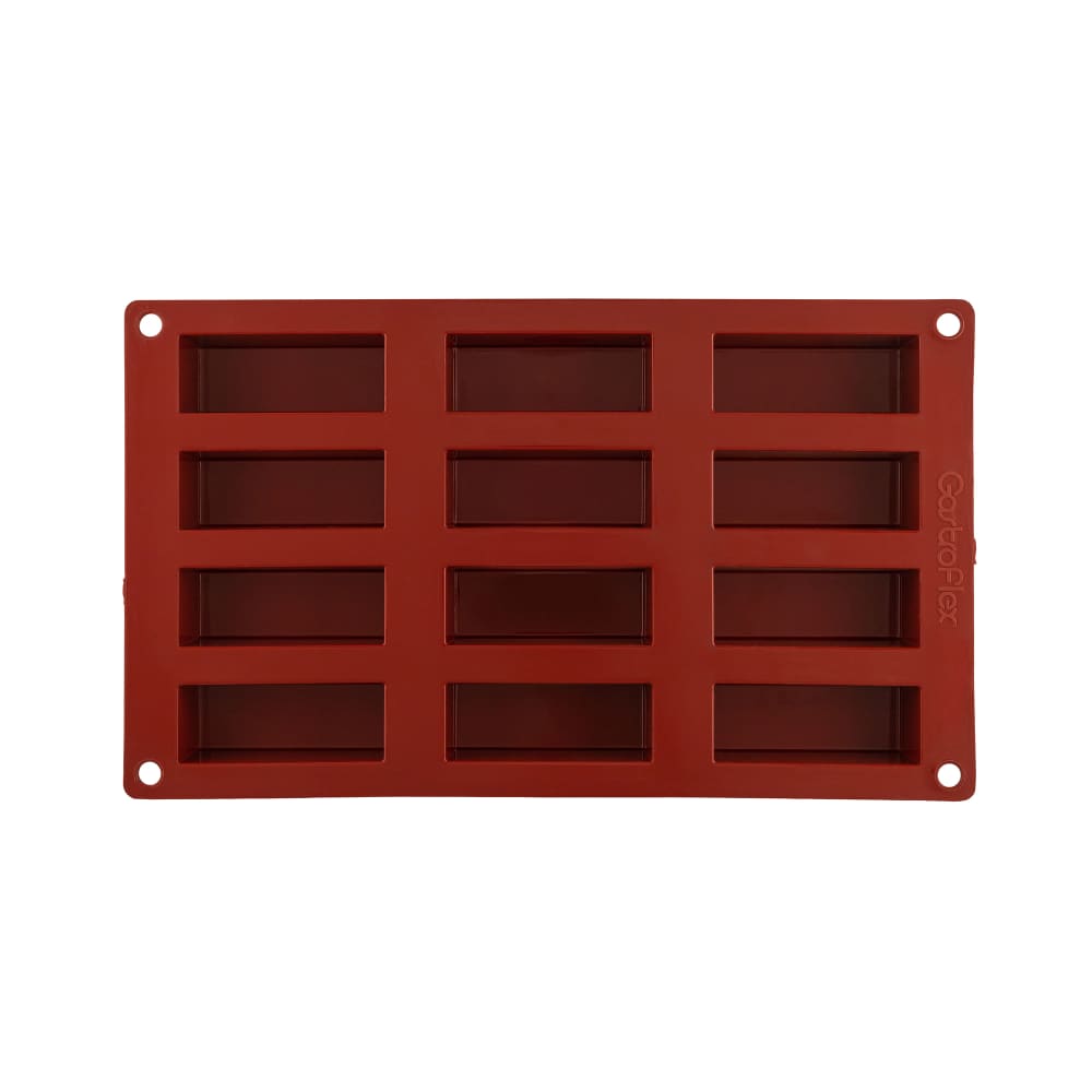 Matfer Bourgeat 257985 Gastroflex® Mini Cake Mold w/ 12 Sections - Silicone