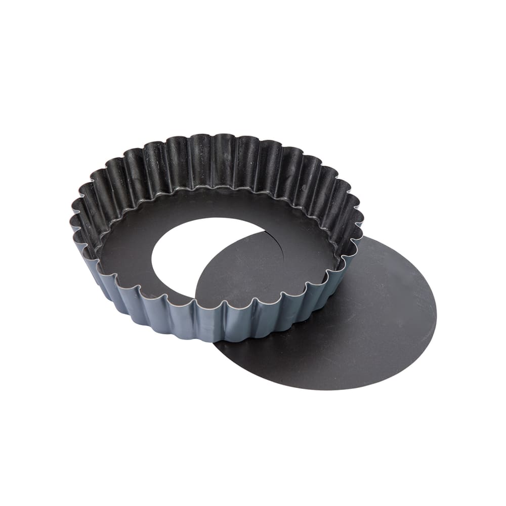 Matfer Bourgeat 331811 Exopan® 4 3/4" Round Fluted Sponge Cake Mold - 3 ...