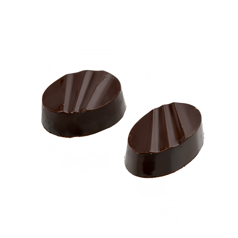 Matfer Bourgeat 380158 Ribbed Oval Chocolate Mold w/ 28 Sections ...