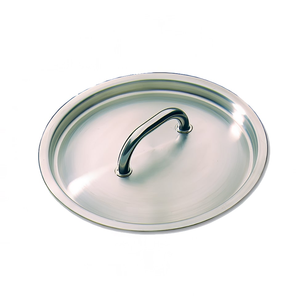 Matfer Bourgeat 692032 12 5/8" Round Sauce Pan Lid, Stainless Steel w ...