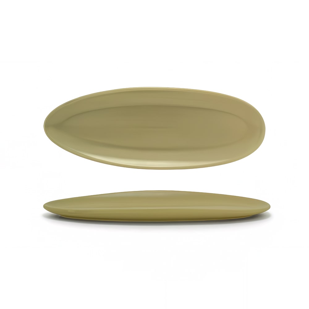 Front of the House Oval Tides™ Plate - 11 1/2" x 5", Porcelain, Sea ...