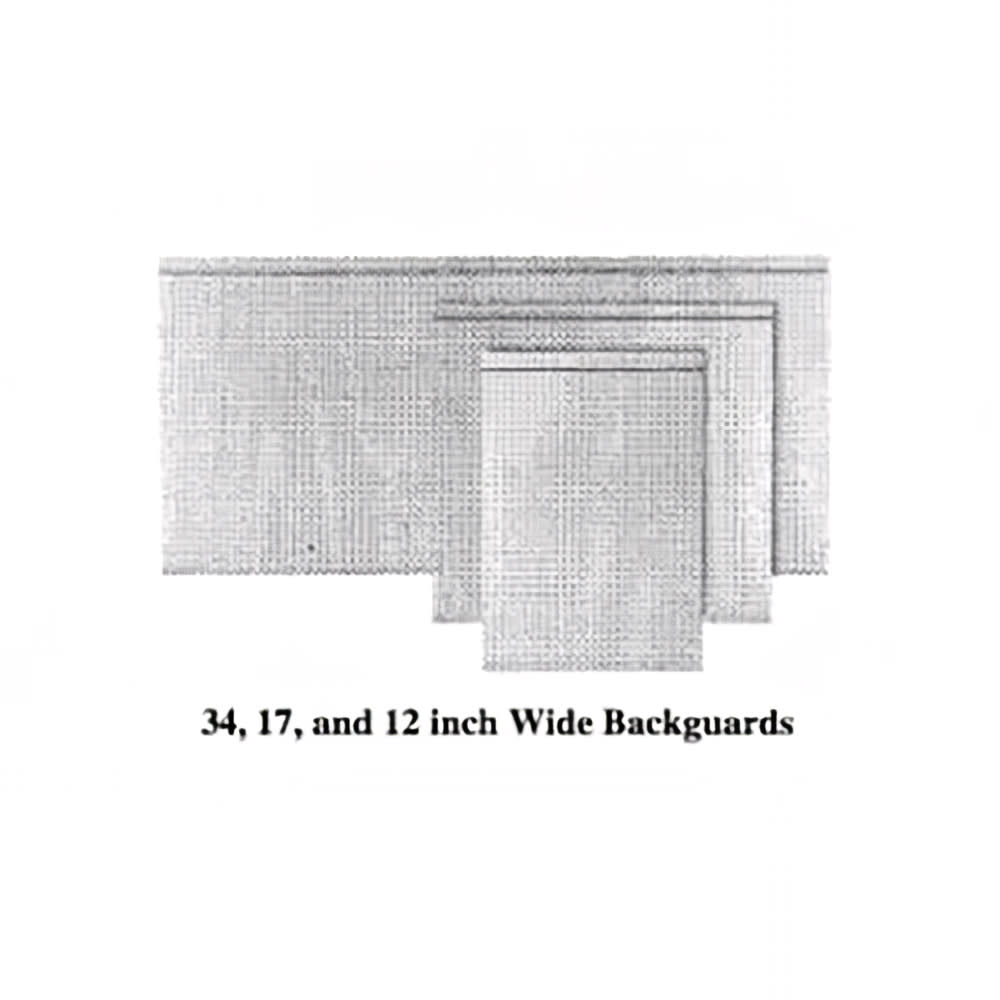 Garland M29LPBG Master Series Low Profile Backguard/Flue Riser, 10"H x ...