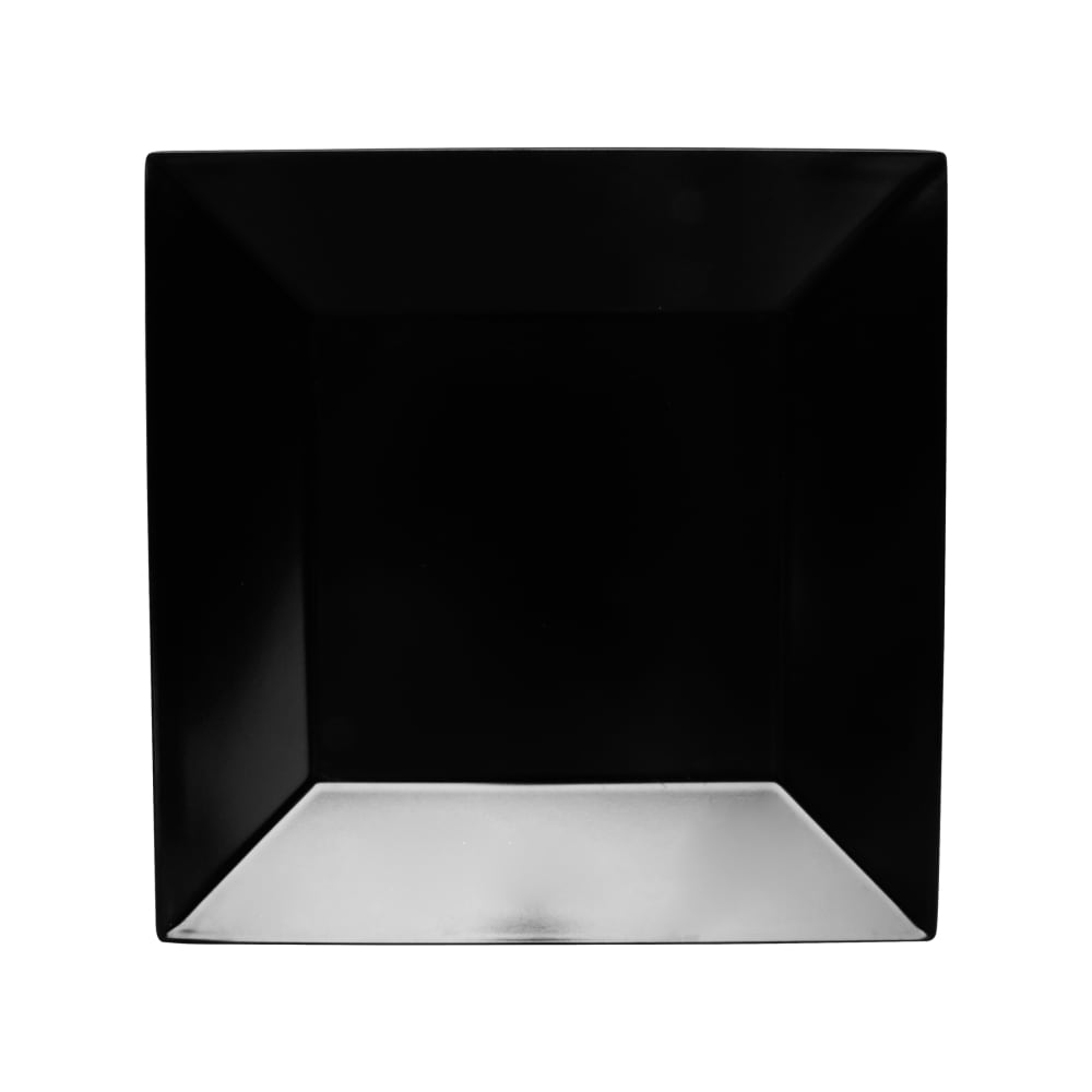 GET 8" Square Melamine Salad Plate, Black (ML-103-BK)