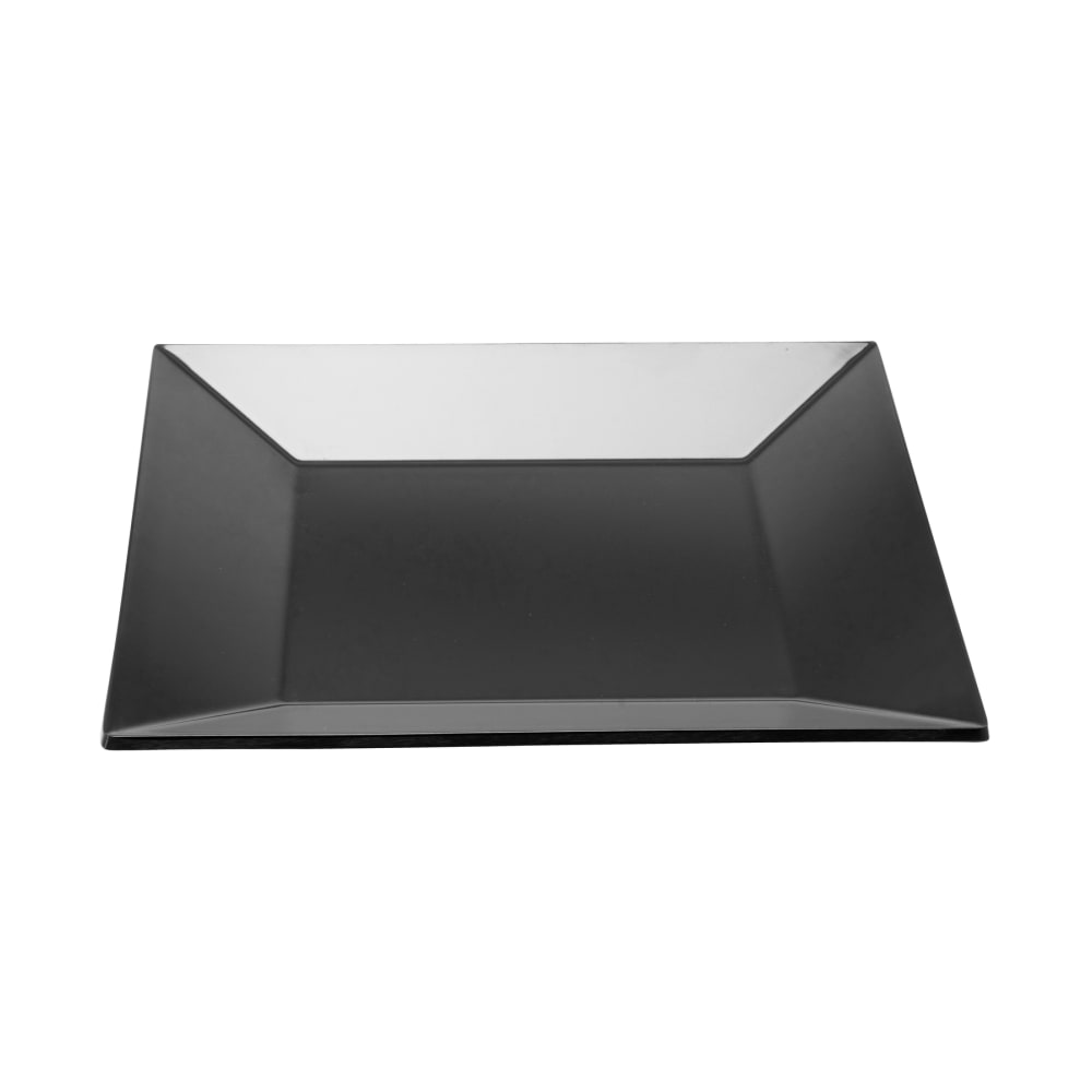 GET 8" Square Melamine Salad Plate, Black (ML-103-BK)