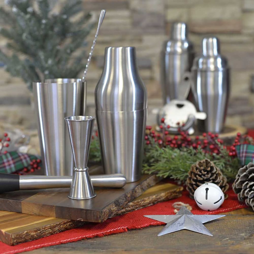 Tablecraft 10520 20 oz Stainless Bar Cocktail Shaker Set