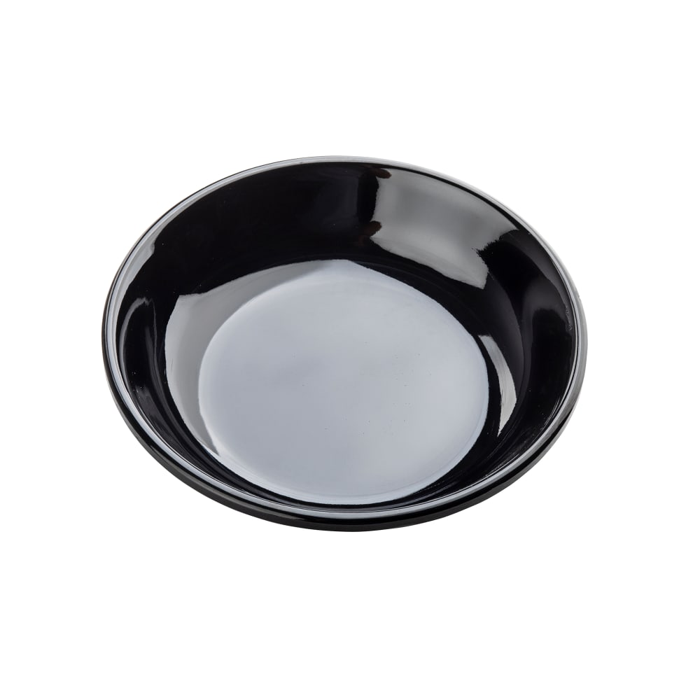 Tablecraft 10311BK 4" Round Melamine Mini Plate, Black