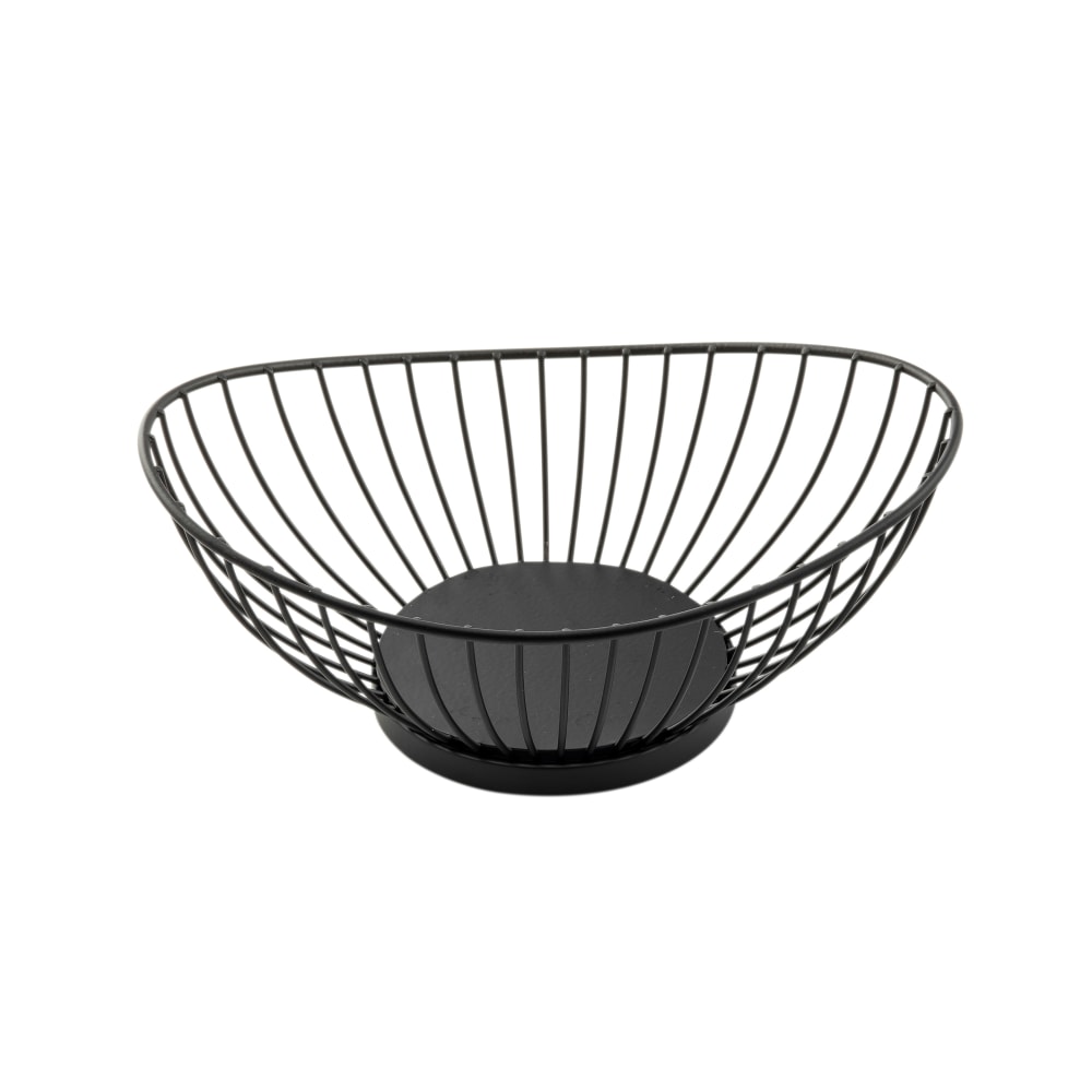 Tablecraft 10822 Parisian Collection Basket - 9" x 5", Wire, Black