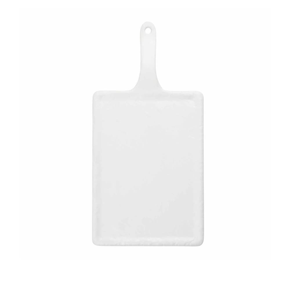 Tablecraft 11496 Rectangular Serving Paddle - 14 1/4" x 7", Melamine, White