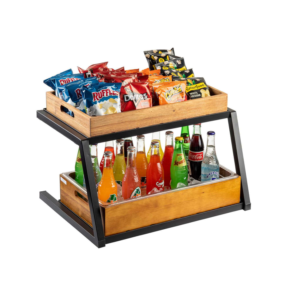 Tablecraft 11623 2 Tier Grab & Go Frame for Full Size Gastronorm Crates ...