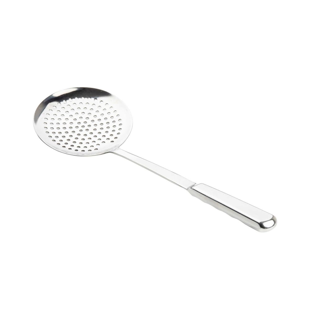 Tablecraft 11637 14 1/2" Round Skimmer - Stainless Steel