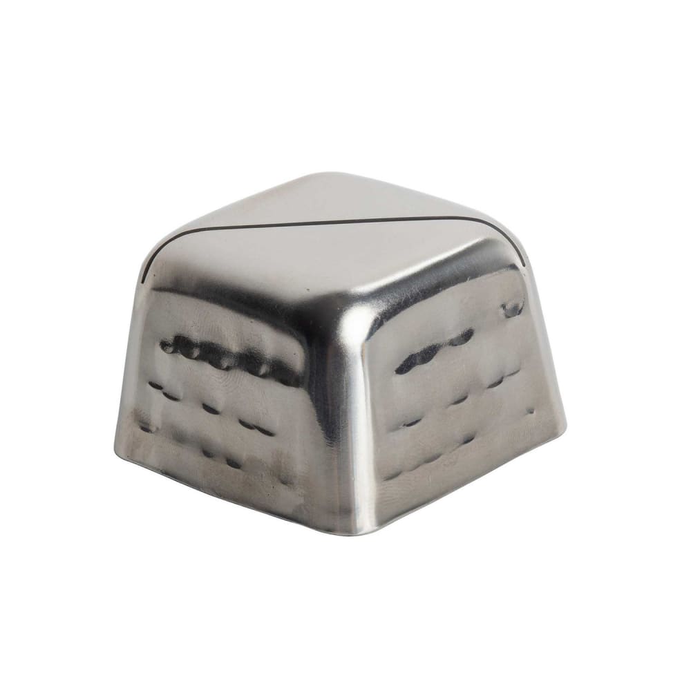 Tablecraft 11575 2" Tabletop Menu Card Holder - Stainless Steel