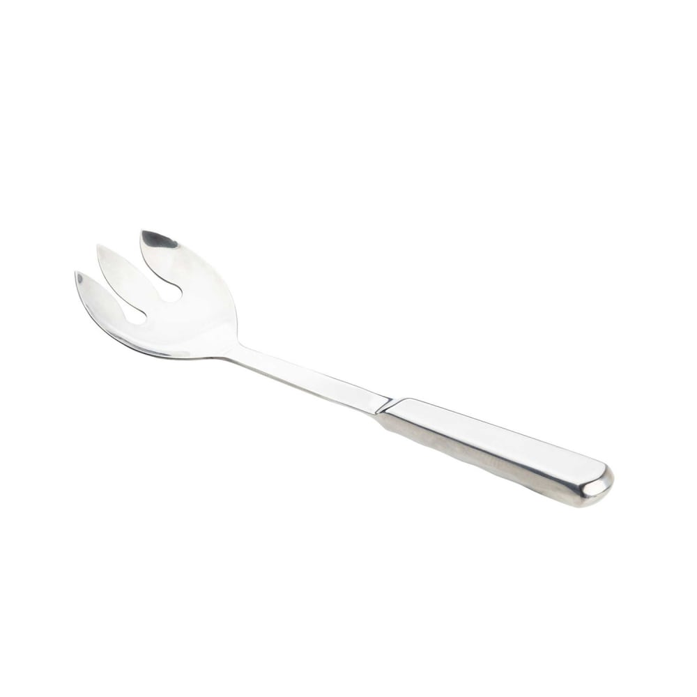 Tablecraft 11628 11 3/4" Notched Stainless Serving Spoon w/ Hollow Handle