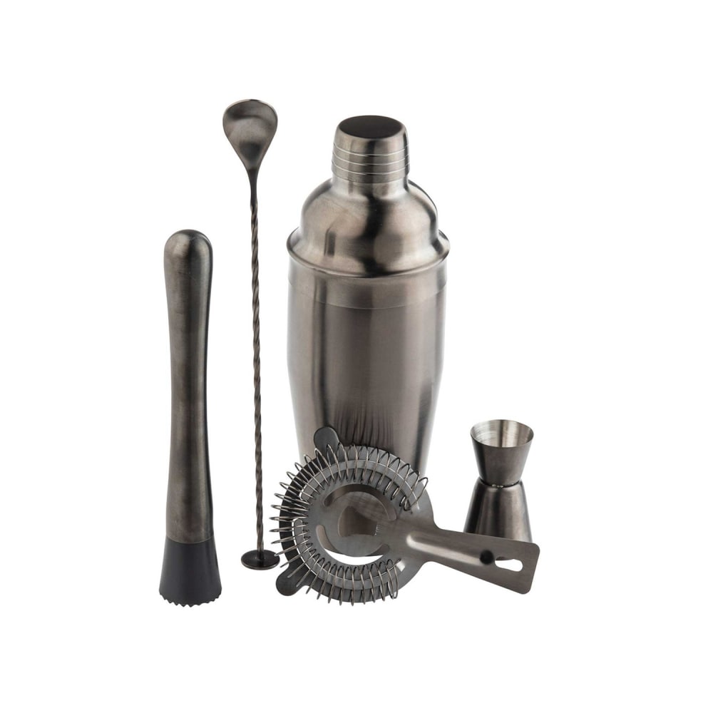 Tablecraft 11826 11" Bar Spoon w/ Muddler End, Gunmetal