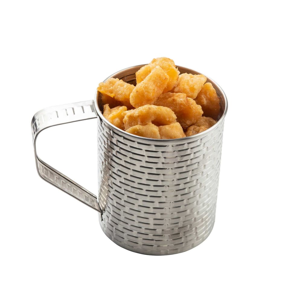 Tablecraft 11659 16 oz Round Serving Mug - 4 3/4" x 3 1/2", Stainless