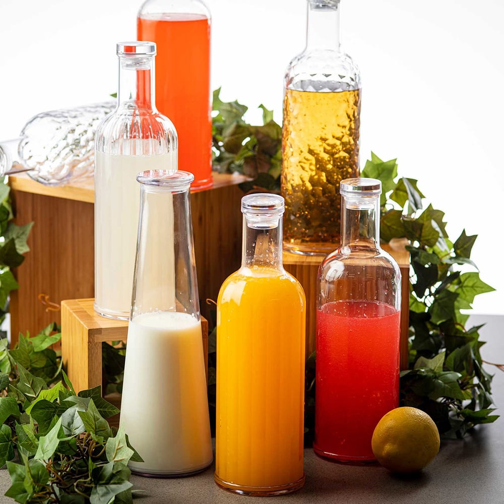 Tablecraft 11799 34 oz Carafe w/ Lid - SAN, Clear