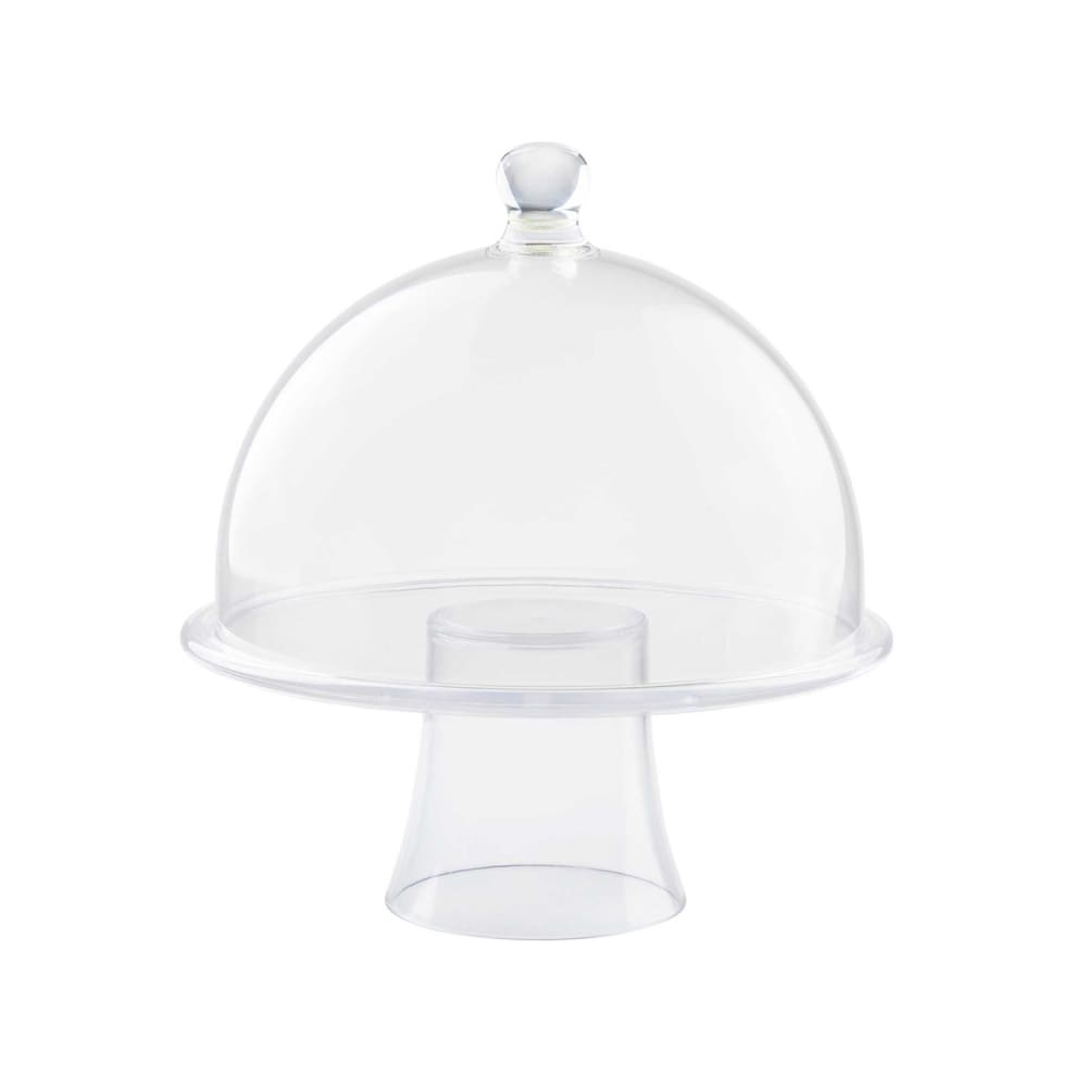 Tablecraft 11885 12 3/4" Round Cake Stand - 5 1/4"H, SAN, Clear