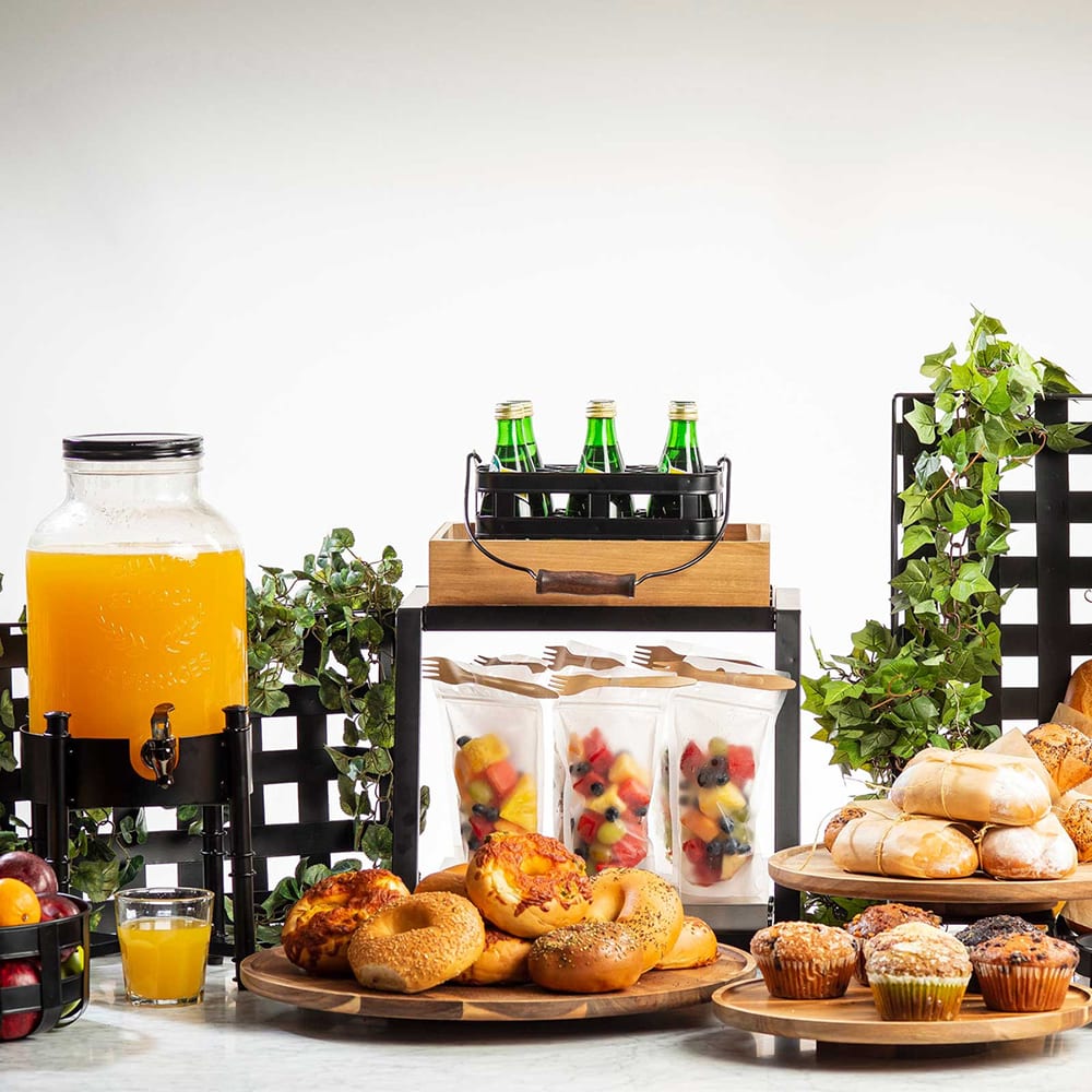 Tablecraft 11847 (6) Compartment Squeeze Bottle Holder - Steel, Black