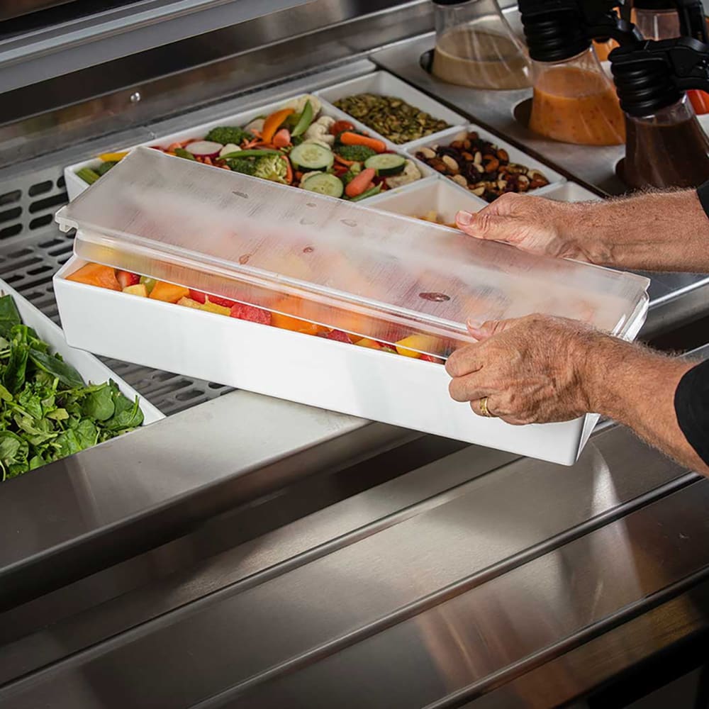 Tablecraft CW5034 Half Long Size Food Pan Cover - Acrylic, Translucent