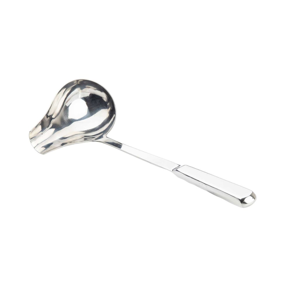 Tablecraft 11632 2 oz Ladle w/ Spout - Stainless Steel