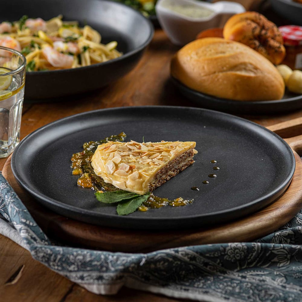 Tablecraft 11810 11" Round Terra Collection™ Plate - Melamine, Gray