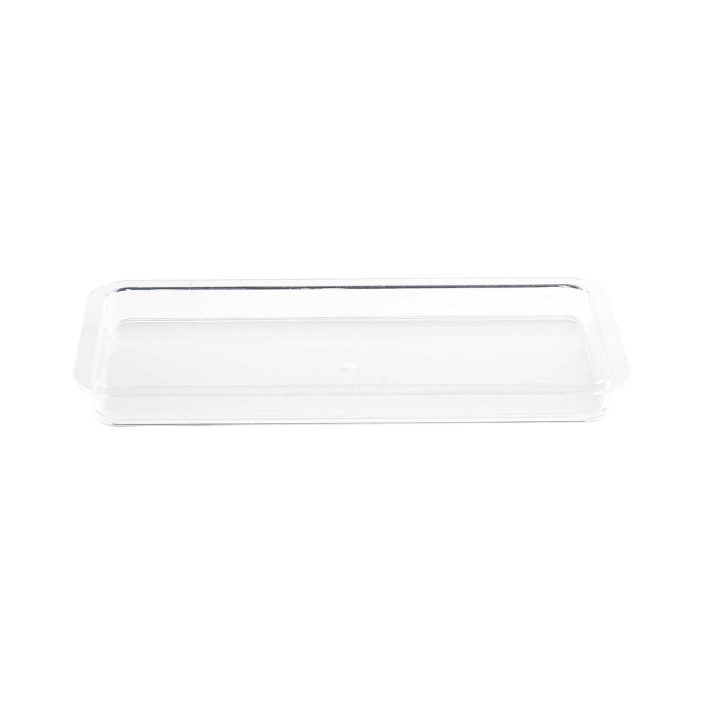 Tablecraft 11886 14 3/4" x 7 1/4" Rectangular Cake Plate - SAN Plastic ...