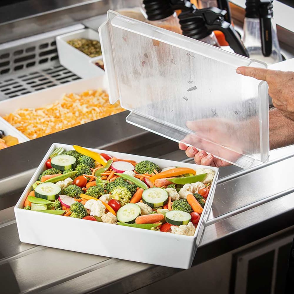 Tablecraft CW5032 Half Size Food Pan Cover - Acrylic, Translucent