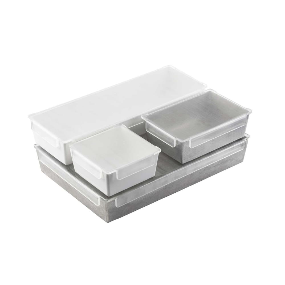 Tablecraft CW5034 Half Long Size Food Pan Cover - Acrylic, Translucent