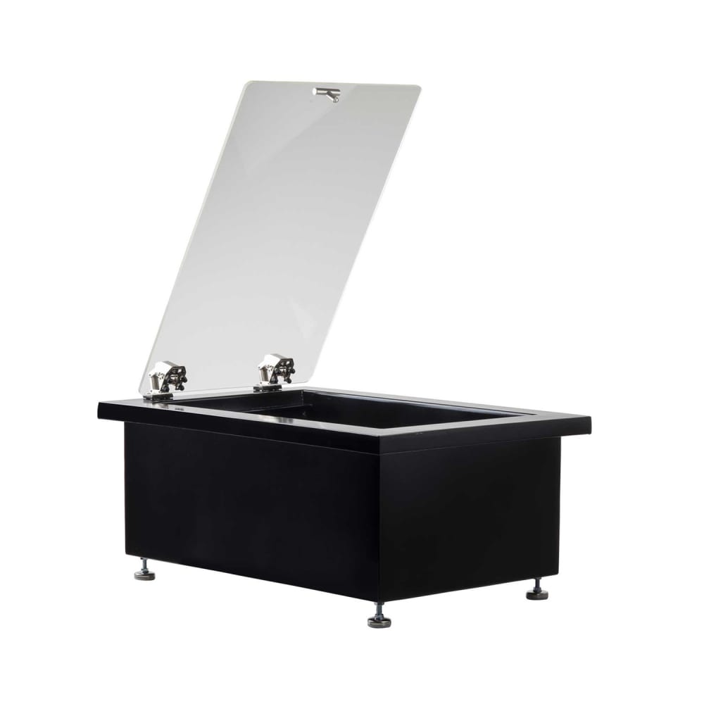 Tablecraft CW8002LBRATBK 18 1/8" Portable Cold Well w/ (1) Pan Capacity ...