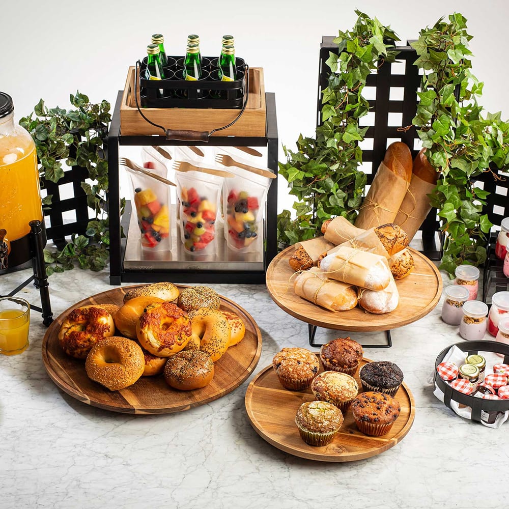 Tablecraft 11830 18" Lazy Susan - Acacia Wood