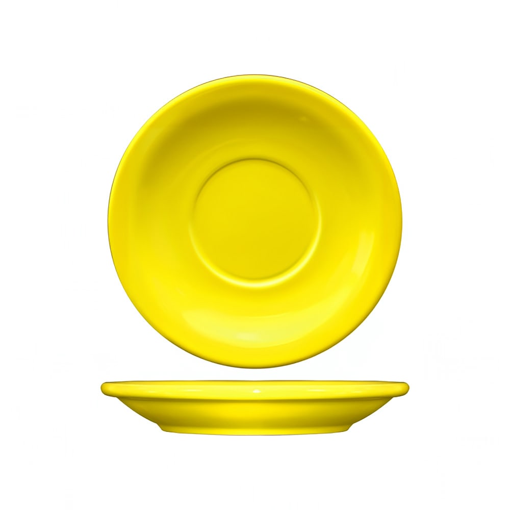 ITI 5 1/2" Round Cancun™ Saucer - Ceramic, Yellow (CAN-2-Y)