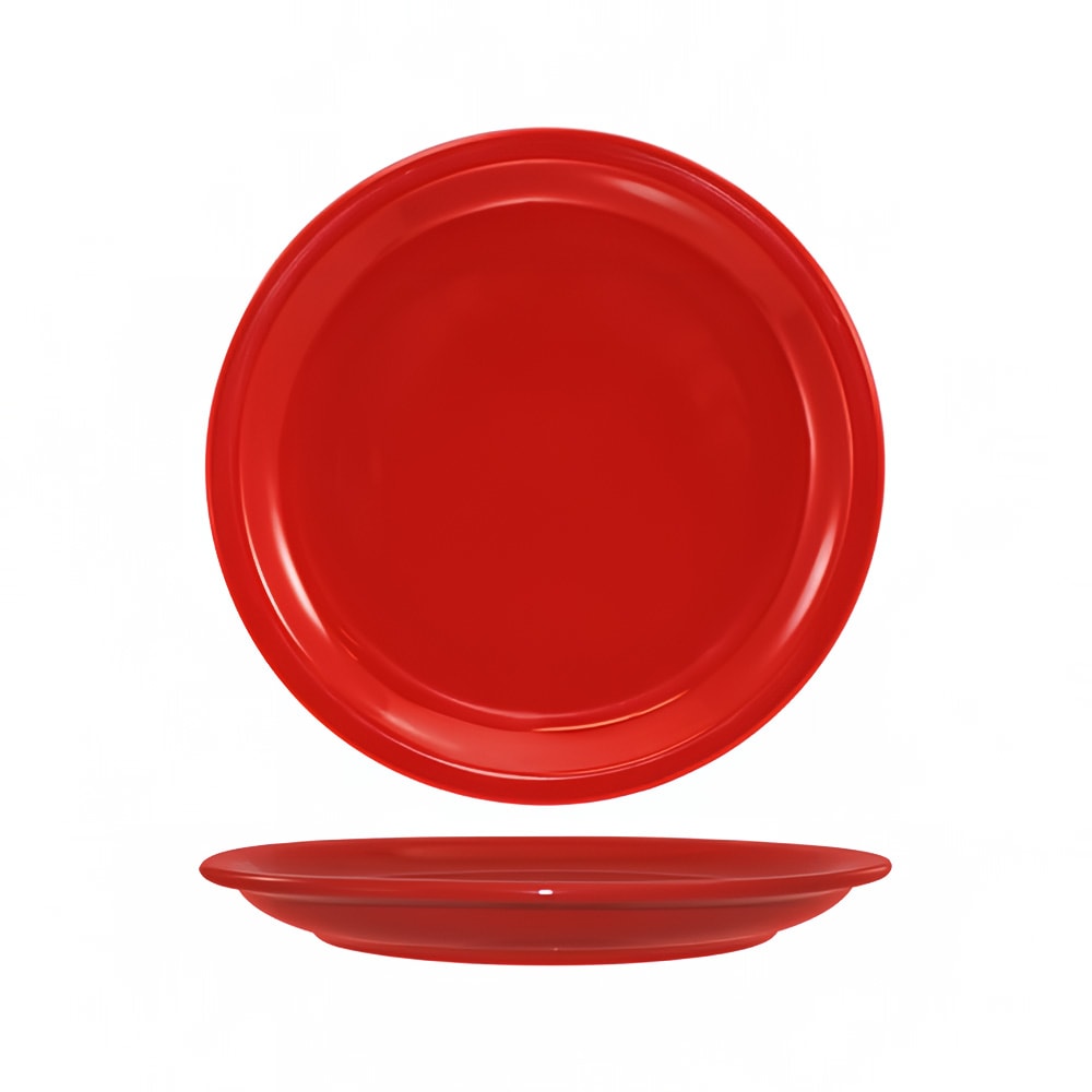 ITI 9" Round Cancun™ Plate - Ceramic, Crimson Red (CAN-8-CR)