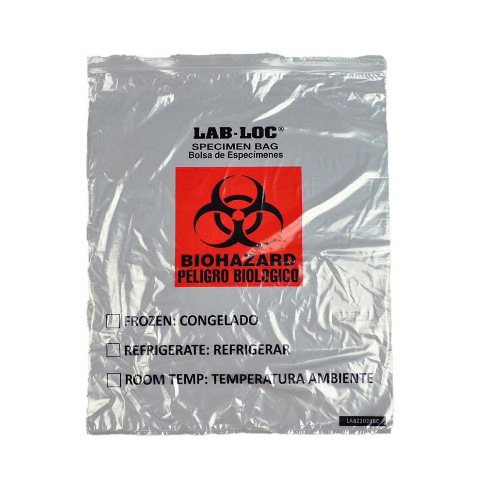 LK Packaging Lab-Loc® Specimen Bags - 20" x 24", Clear (LABZ2024BC)