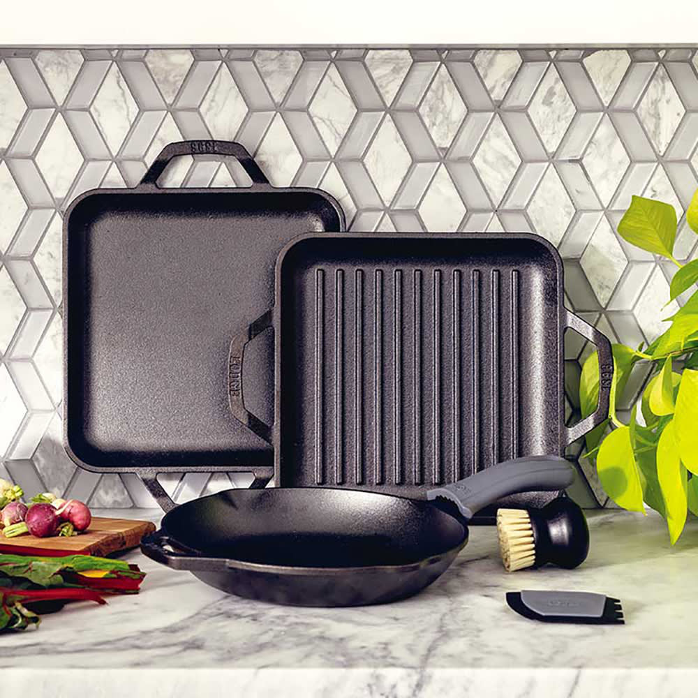 Lodge 6 piece Seasoned Gourmet Set, Cast Iron (LC6GMSETA)