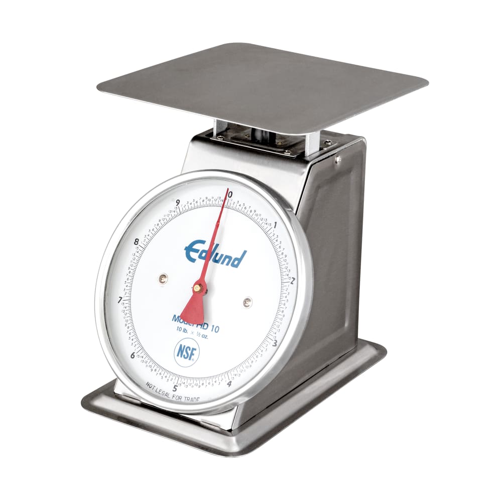 Edlund HD-10 Top Loading Counter Scale, Fixed Dial Sloped Face, 10 lb x ...