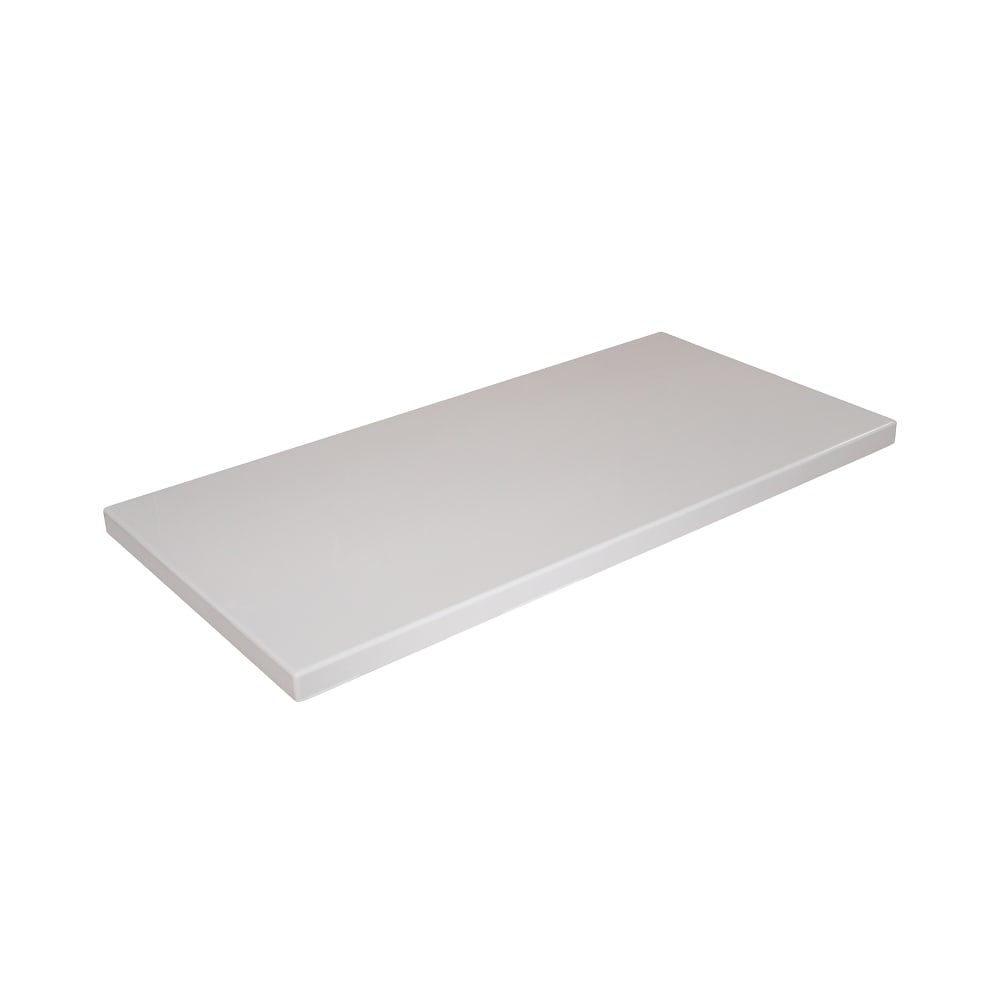 American Tables & Seating 30" x 60" Rectangular Resin Table Top, Pure ...