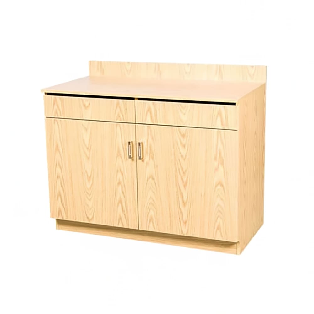 Oak Street 48"W Waitress Stand w/ Melamine Top, 39 1/4"H (M8220-OAK ...