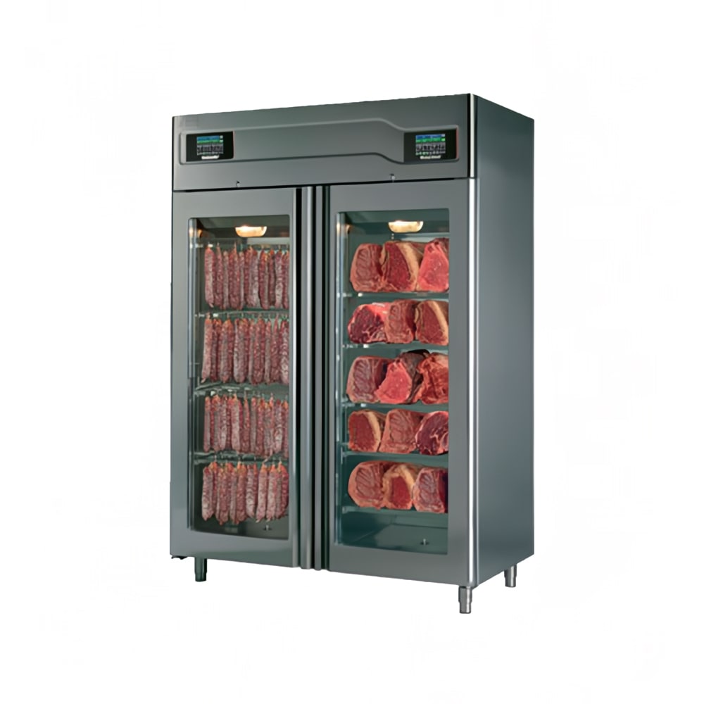 Omcan Stagionello® + Maturmeat® Meat Curing Cabinet - 220lb + 220lb ...