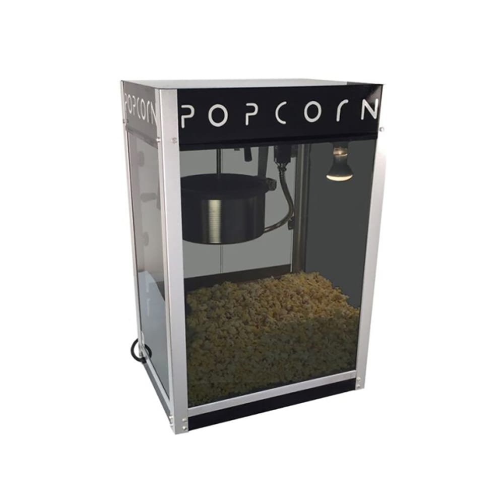 Paragon Popcorn Machine w/ 8 oz Kettle & Black Finish, 120v (1108220)