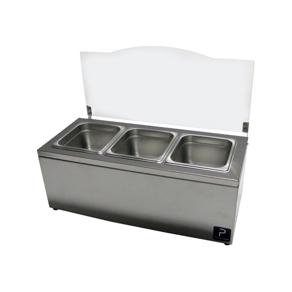 Paragon Dipper Style Condiment Dispenser w/ (3) Compartments, Stainless ...