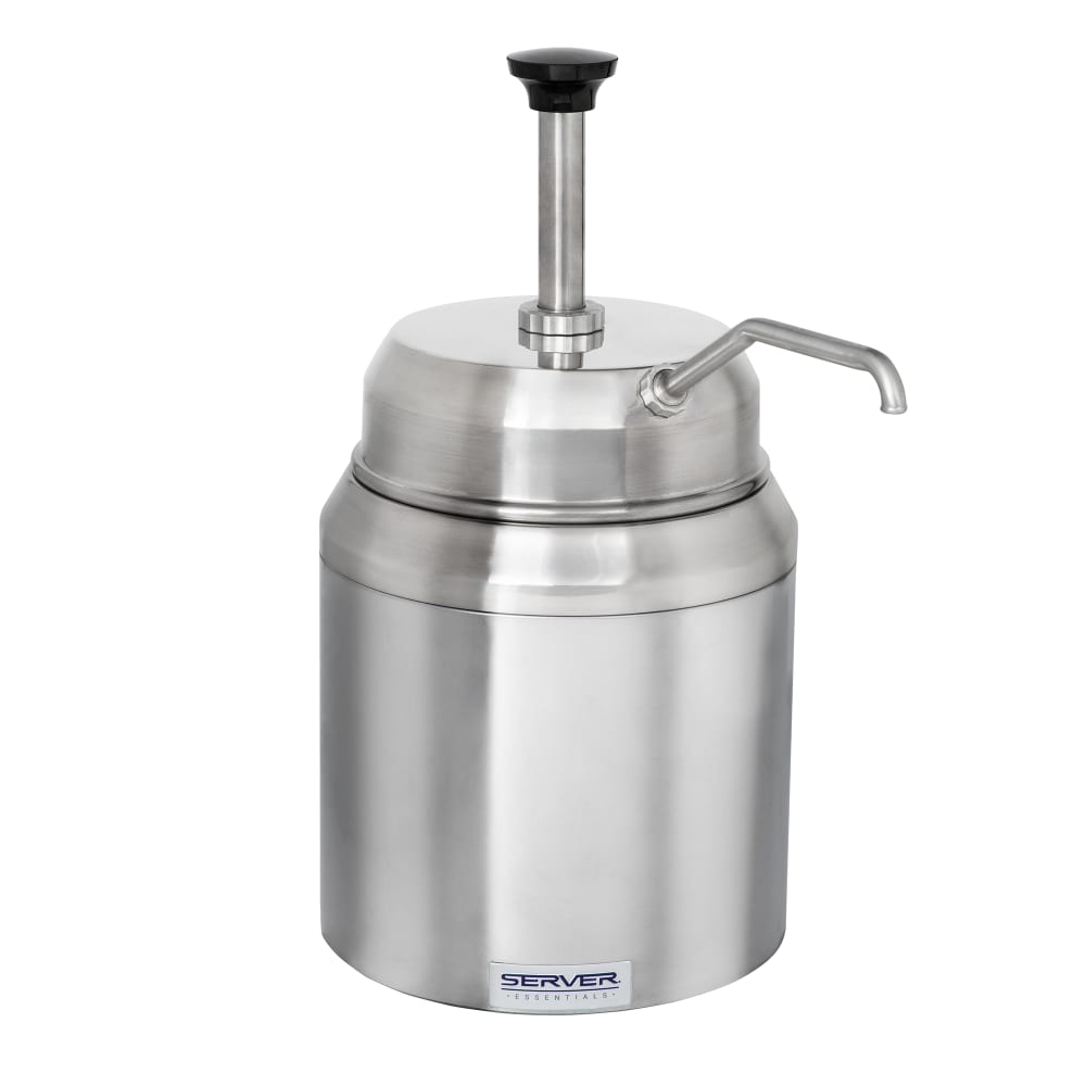 Server Insulated Chilled Condiment Server w/ 1 oz Yield Pump & 3 qt Jar ...