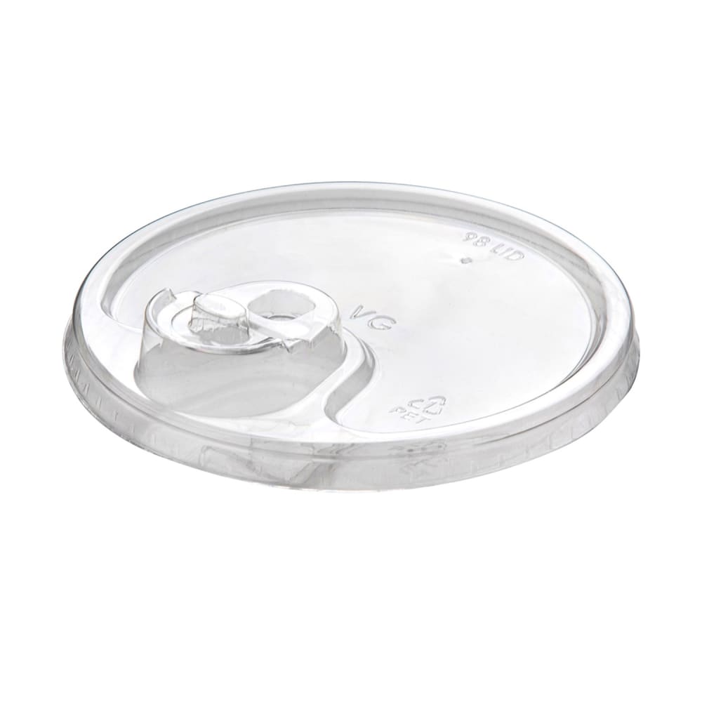 Eco Products BlueStripe™ Flat Lid for 9 to 24 oz Cold Cups - PET, Clear ...