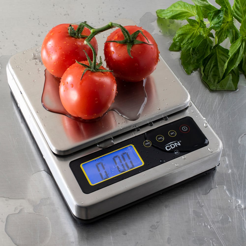 CDN 22 lb Digital Scale w/ Removable Platform - 7 1/4" x 6 3/4", Silver ...