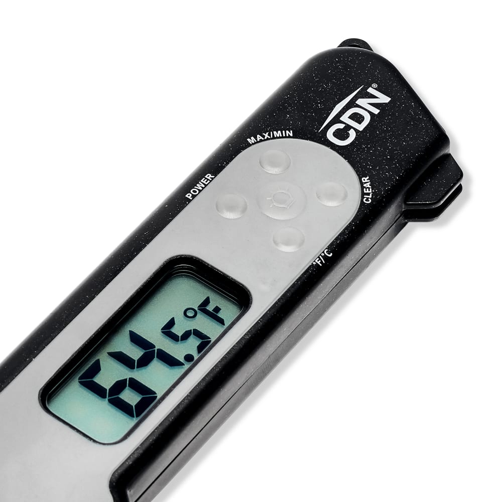 CDN Folding Digital Thermocouple Thermometer, -58 to 572°F, Black ...